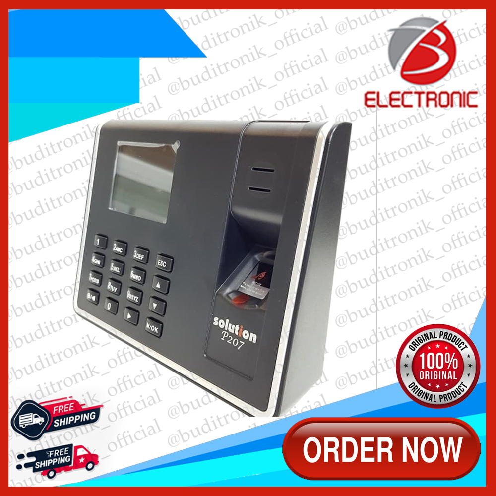 Mesin Absen Finger Print Solution P207 Garansi Resmi / Absensi Solution ...