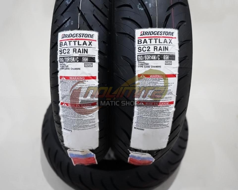 Ban Battlax Radial SC2 Rain 120/70 - 15 & 160/60 - 14 XMAX Forza ...