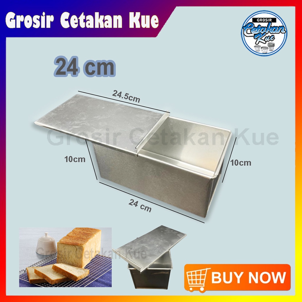 CETAKAN LOYANG ROTI TAWAR + TUTUP BANYAK UKURAN BAHAN ALUMUNIUM TEBAL ...
