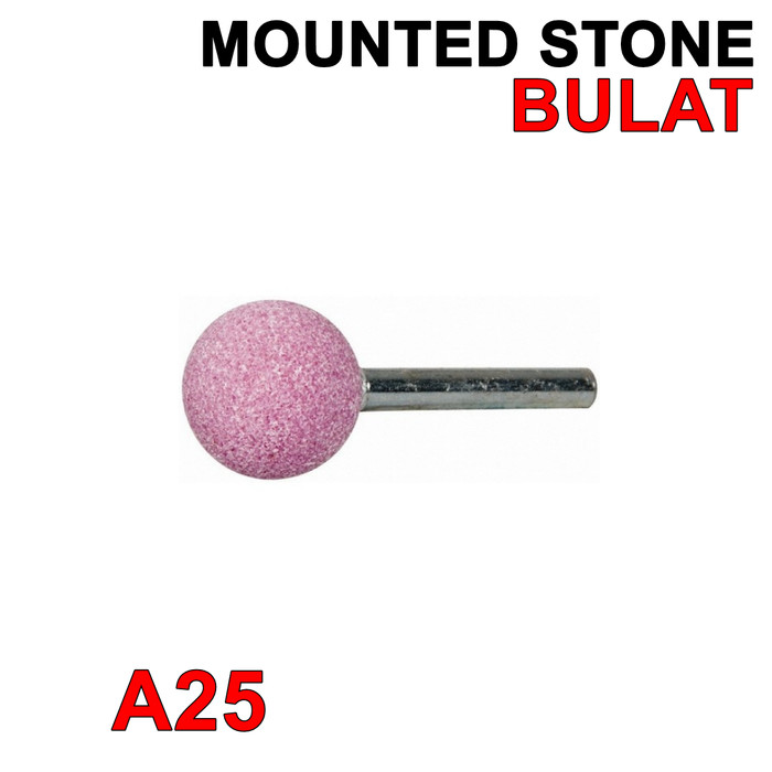 Mounted Stone 25 X 6 mm A25 Tangkai Bulat Batu Mata Tuner Gerinda 25mm ...