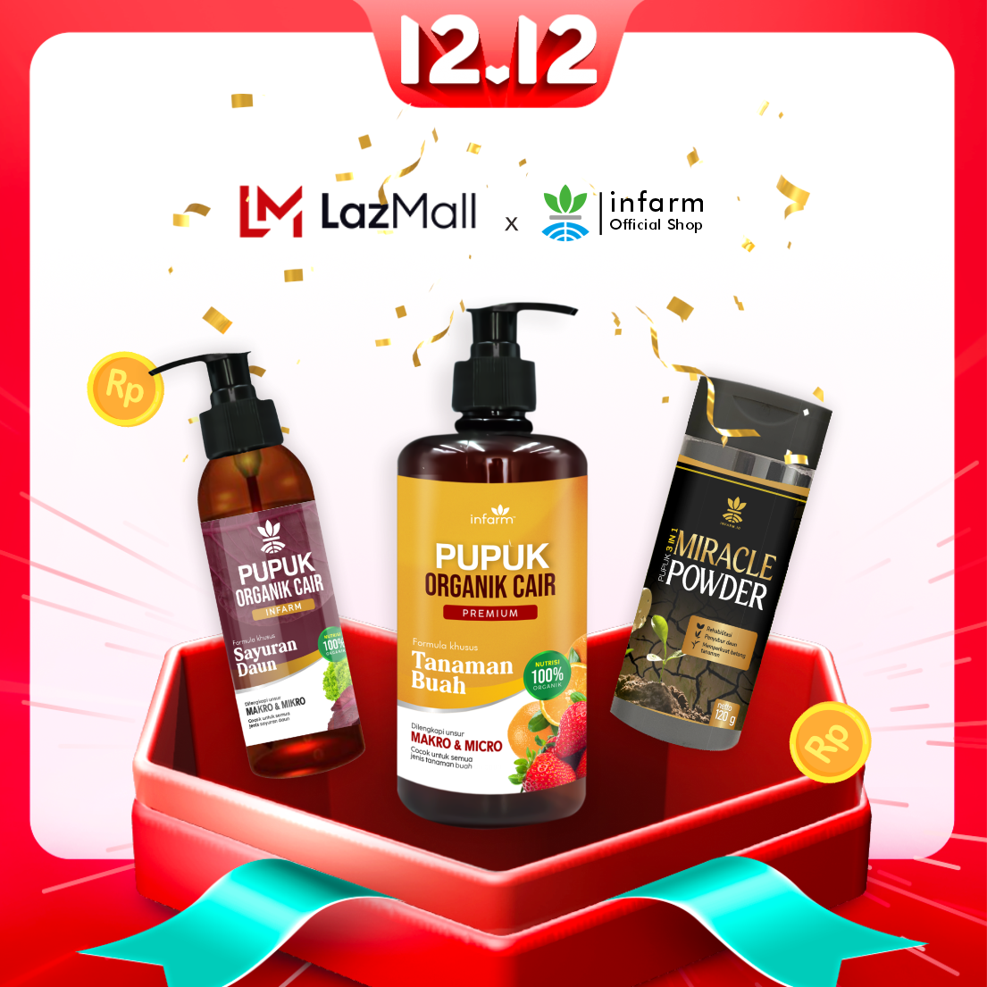 Infarm Brandbox B 12.12 POC Buah 500ml Sayur 100ml Miracle 100gr ...