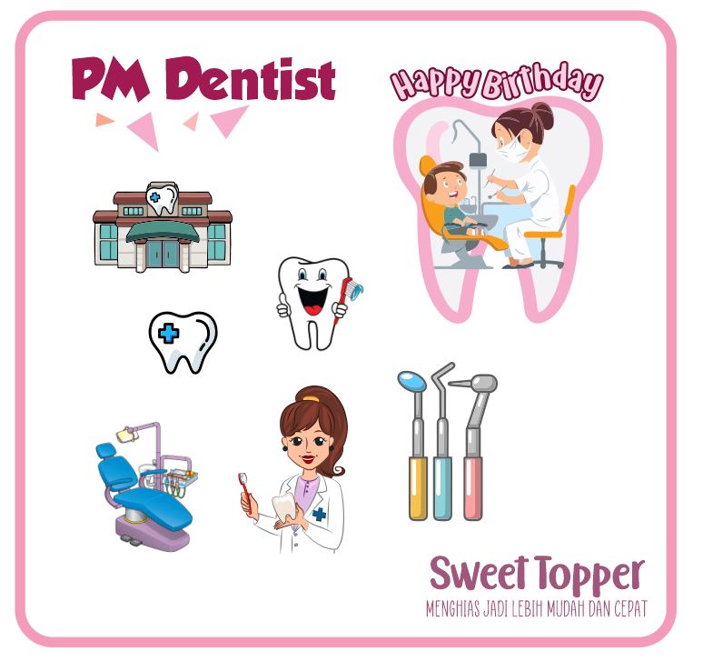 HIASAN CAKE Topper DENTIST dokter gigi | Lazada Indonesia