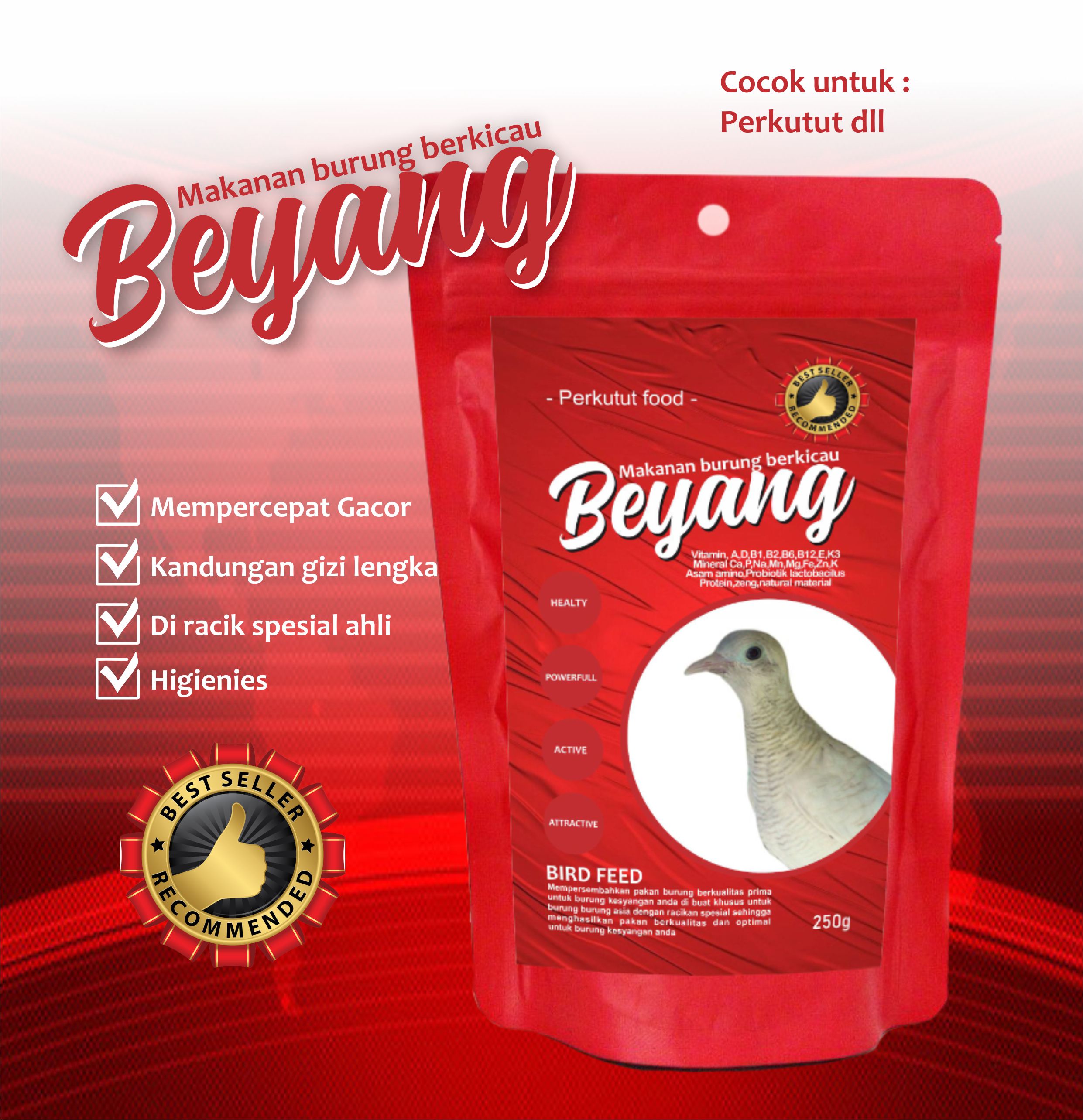 pakan burung perkutut bijian lengkap bikin rajin berkicau sehat ...