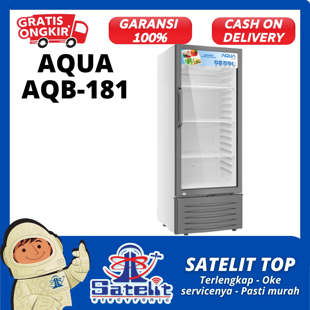 SHOWCASE / PENDINGIN RAK DISPLAY AQUA AQB-181 | Lazada Indonesia
