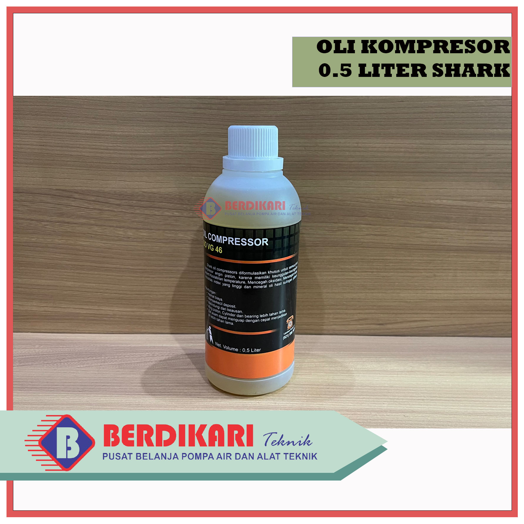 Oli Shark ISO VG 46 Oil Compressor untuk semua merk kompresor | Lazada ...