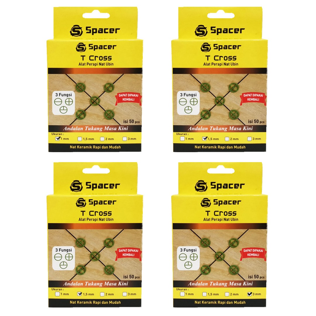 Tile Cross Spacer T Cross / Tile Leveling Nat Spacer | Lazada Indonesia