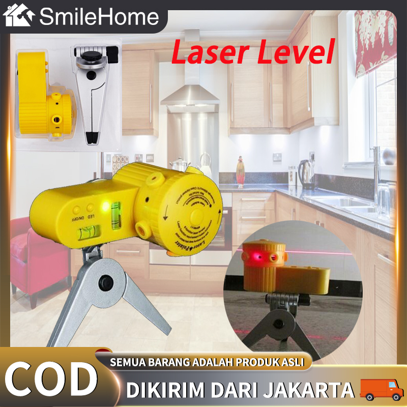 Waterpass laser Level 6 Laser siku Bangunan With Tripod 6 Mode laser ...