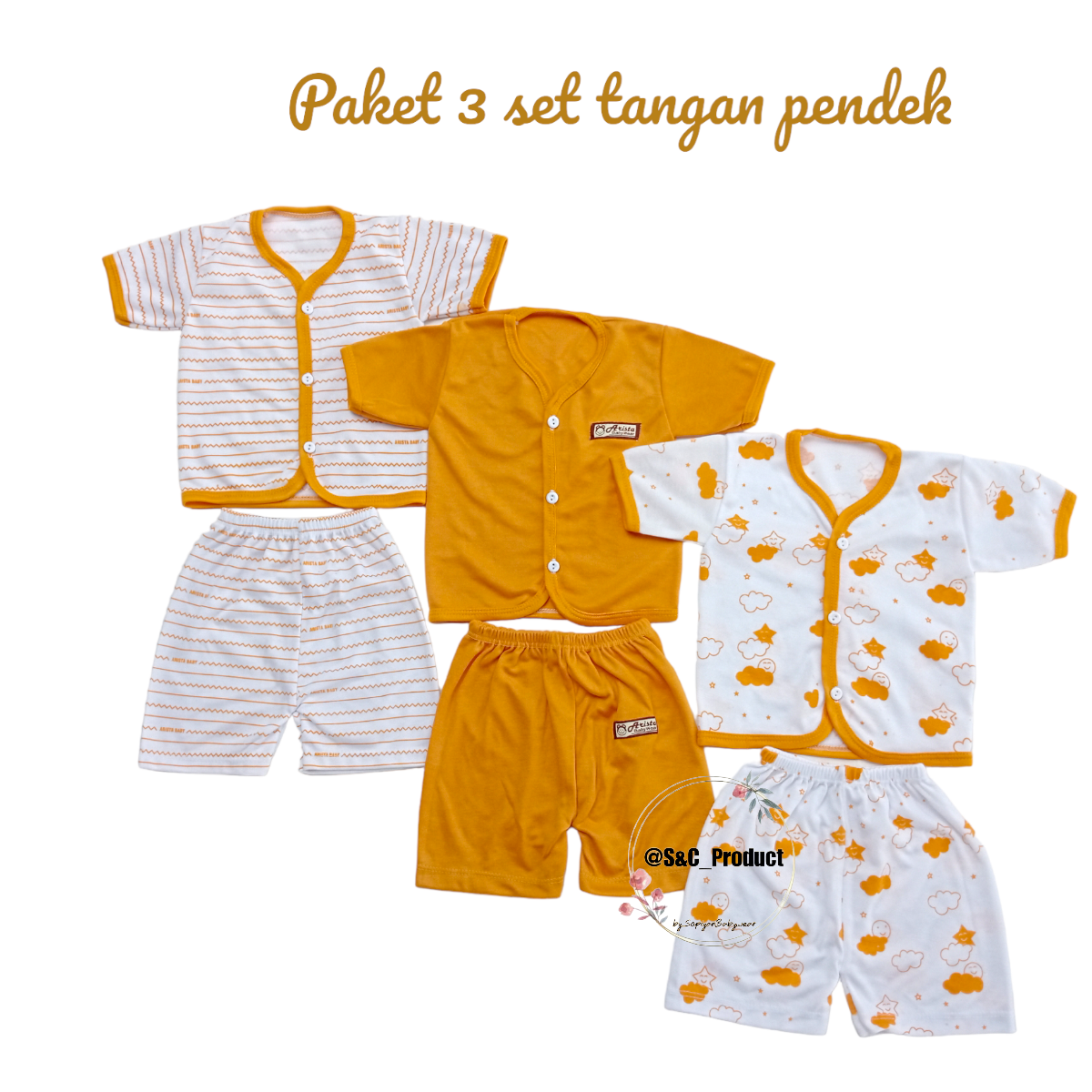 Paket Hemat 18 pcs Seri Baru / Warna Kuning Kubus / Baju Bayi Newborn 0 ... Paket Hemat 18 pcs Seri Baru / Warna Kuning Kubus / Baju Bayi Newborn 0 ...