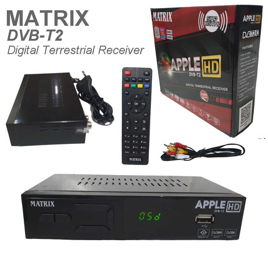 STB SET TOP BOX MATRIX DVB-T2 DIGITAL TERRESTRIAL RECEIVER | Lazada ...