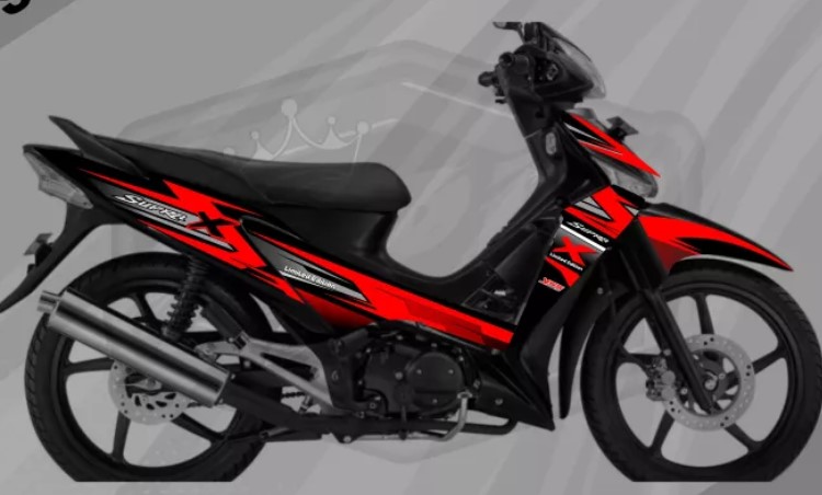 Sticker Striping Variasi Supra X 125 - Striping Supra X 125 | Lazada ...
