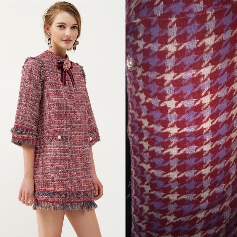 BAHAN TWEED ACRYLIC WOLL // RED HOPS TWEED | Lazada Indonesia