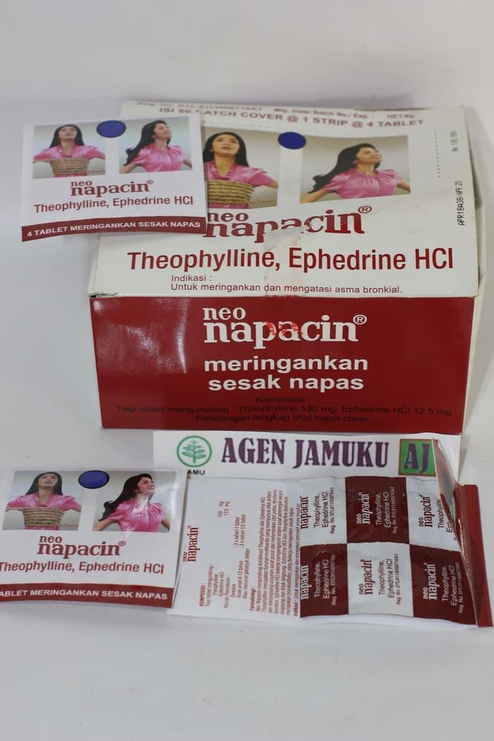 NEO NAPACIN TABLET MERINGANKAN SESAK NAPAS - 1 STRIP ISI 4 TABLET ...