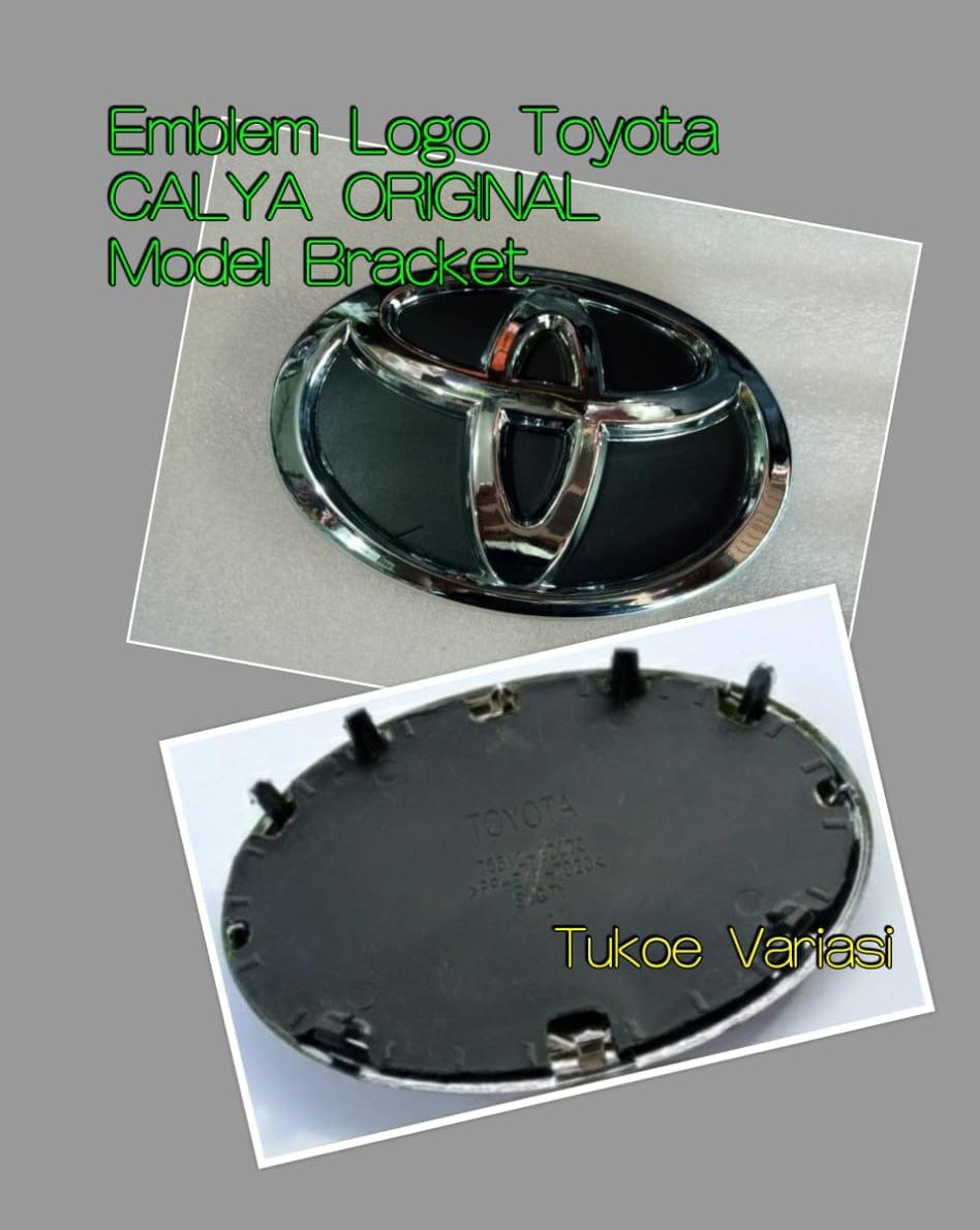Emblem Logo Toyota Calya Original Chrome Model Bracket | Lazada Indonesia