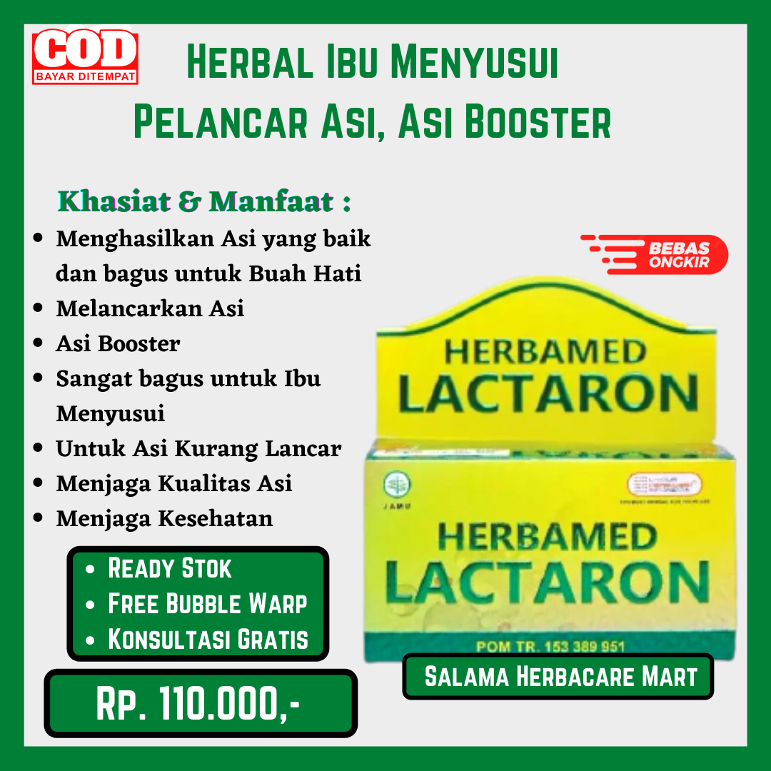 LACTARON 50kps Herbal Obat Pelancar ASI Ibu Menyusui ASI Booster ...