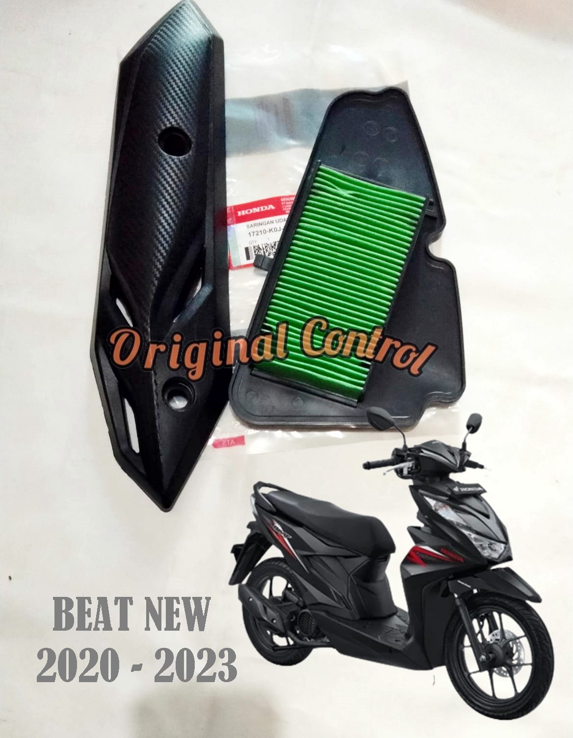 Cover tutup Knalpot BeAT dan BeAT Street K1A 2020 + Filter udara beat ...
