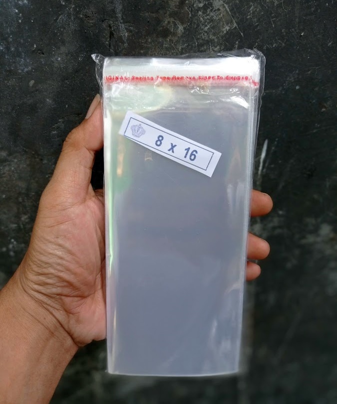 Plastik Opp 8x16 8x14 Seal Ada Lemnya Transparan isi 100 Lembar Plastic ...