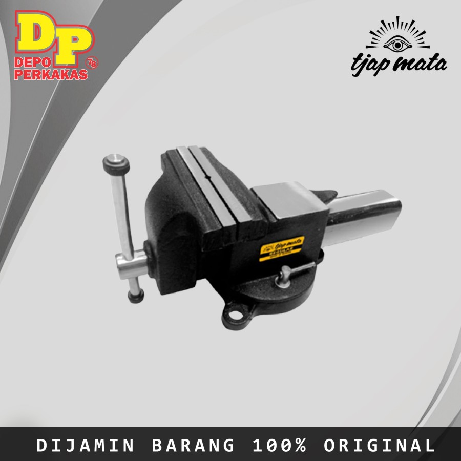Catok Paron Ragum Catok Besi Putar Heavy Duty Bench Vise 4INCH Tjap ...