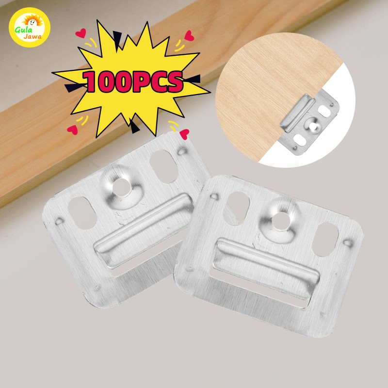 100 pcs Steel Clip Wall Panel Clip WPC Wall Panel Stainless | Lazada ...