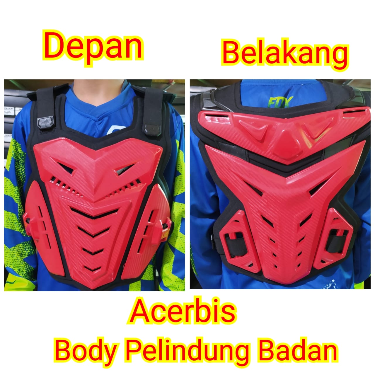 body protector cross - body protektor trail - adventure - pelindung ...