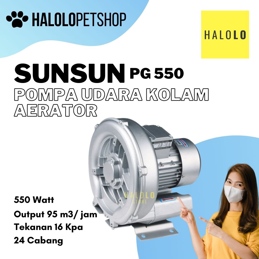 Aerator Kolam SUNSUN PG 550 Pompa Udara Oksigen Airator Air Pump Kolam | Lazada Indonesia