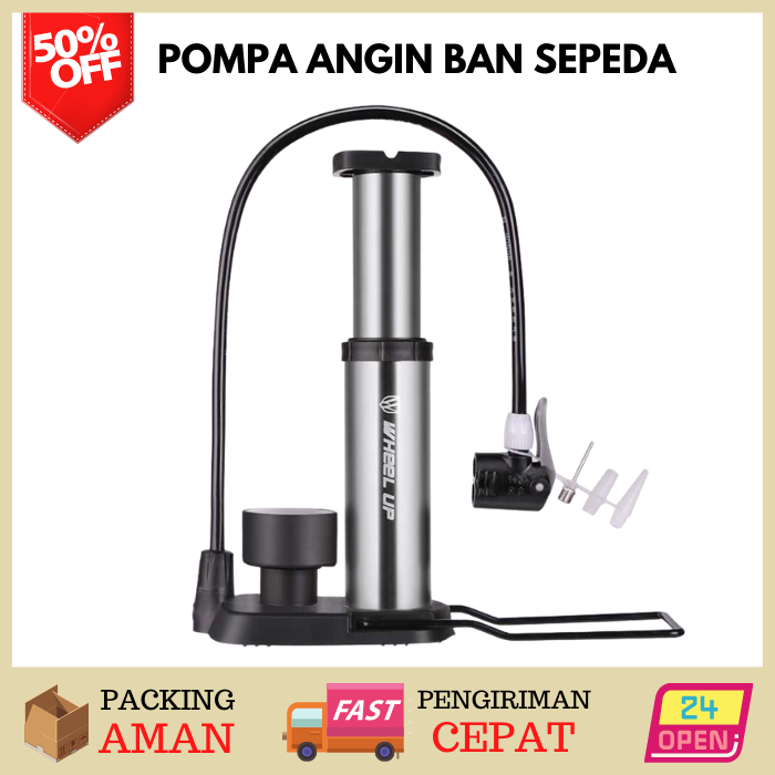 Pompa Angin Ban Sepeda - FP1845D / Pompa Jemboly Lantai / Pompa Angin ...