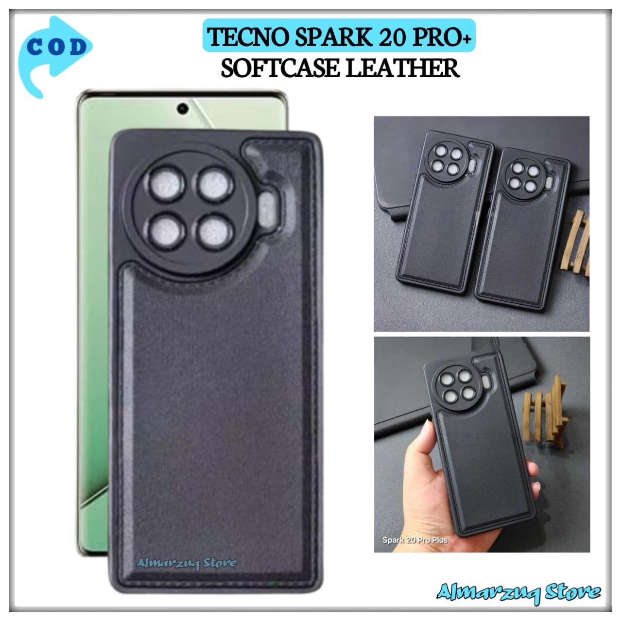 Softcase Tecno Spark 20 Pro Case Leather Pro Black Casing Cover Silicon Lazada Indonesia