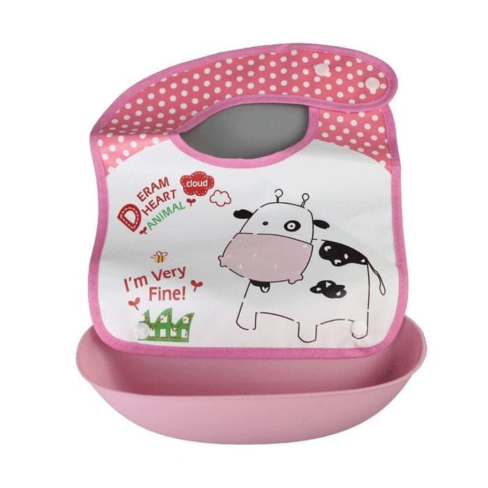 Baby Safe Celemek Makan Bayi Silikon atau Slaber Karet yang Lucu di ...