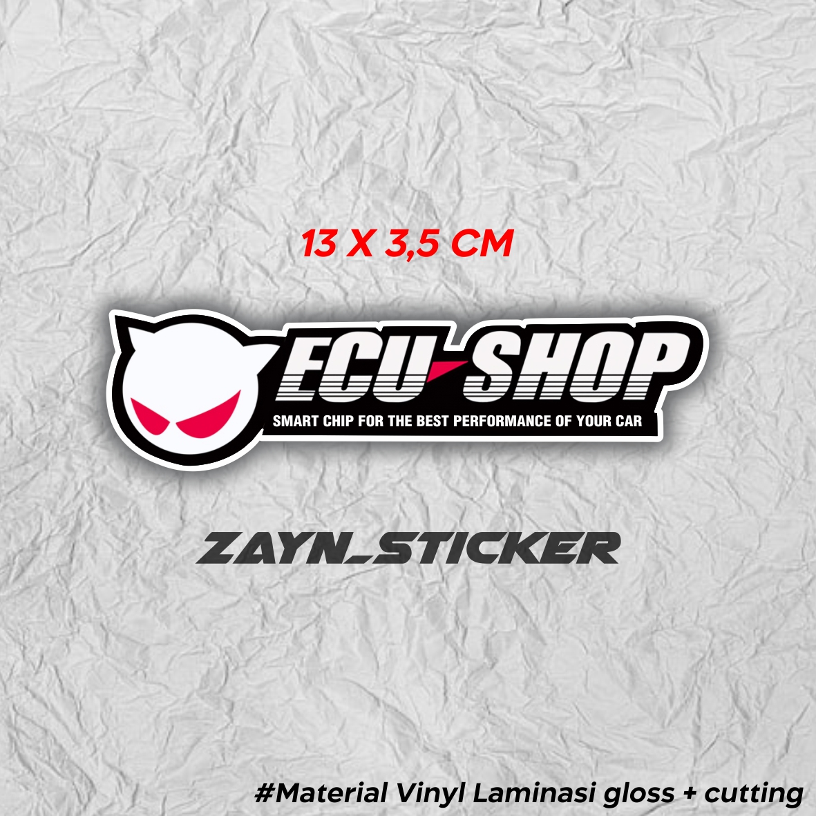 STICKER ECU SHOP | Lazada Indonesia