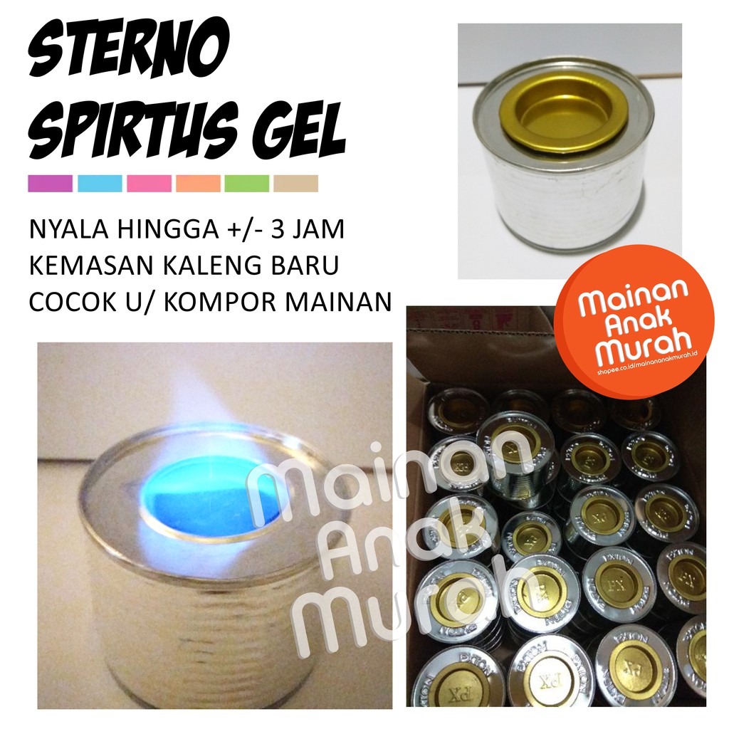 Sterno Gel Kaleng Catering Pasta Pemanas Outdoor Spritus Gel Jelly ...