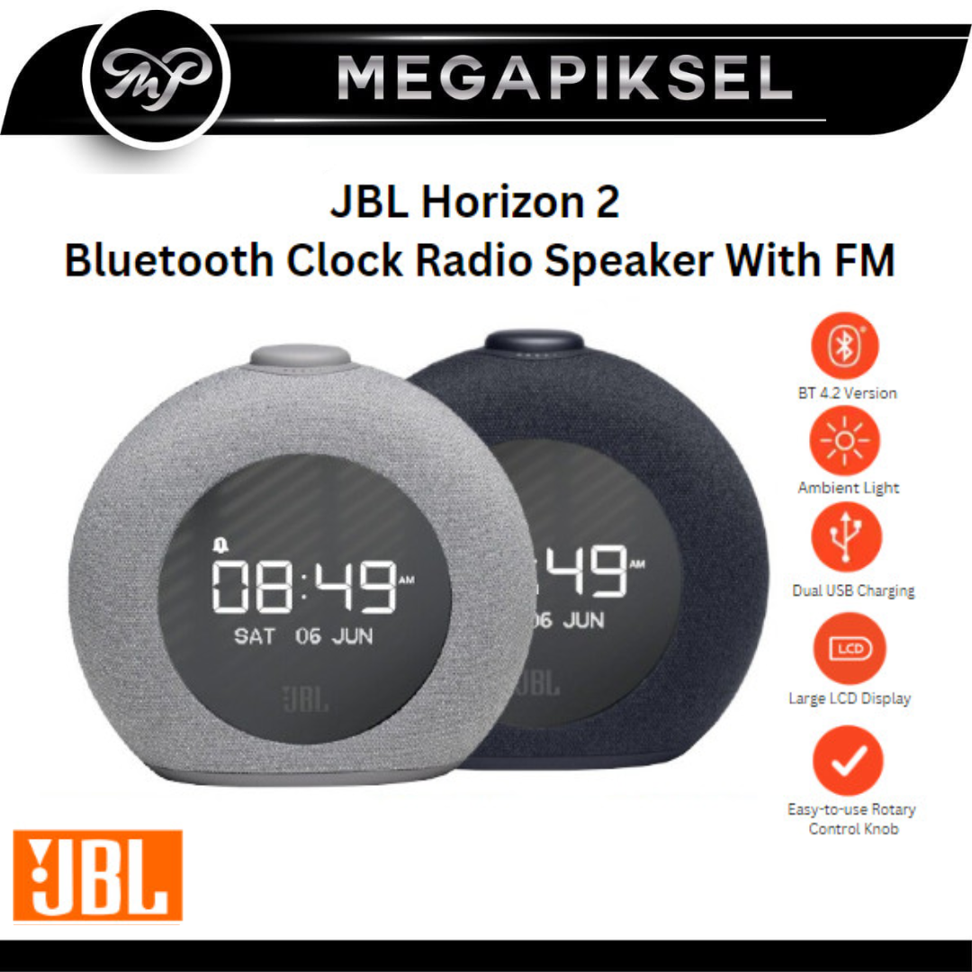 JBL Horizon 2 Bluetooth Clock Radio Speaker With FM | Lazada Indonesia