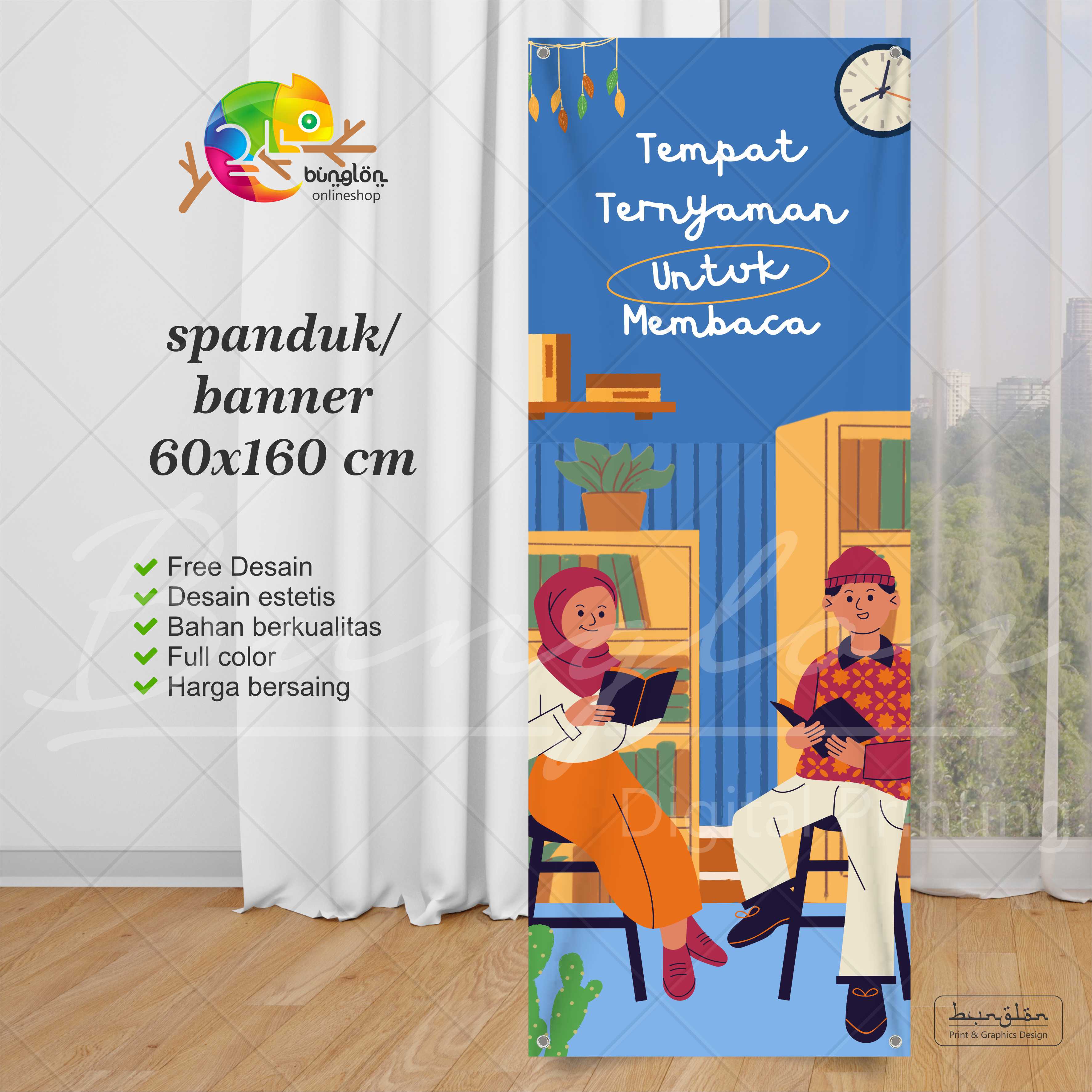 Banner Spanduk Edukasi, Spanduk Perpustakaan, Banner Tempat Ternyaman ...
