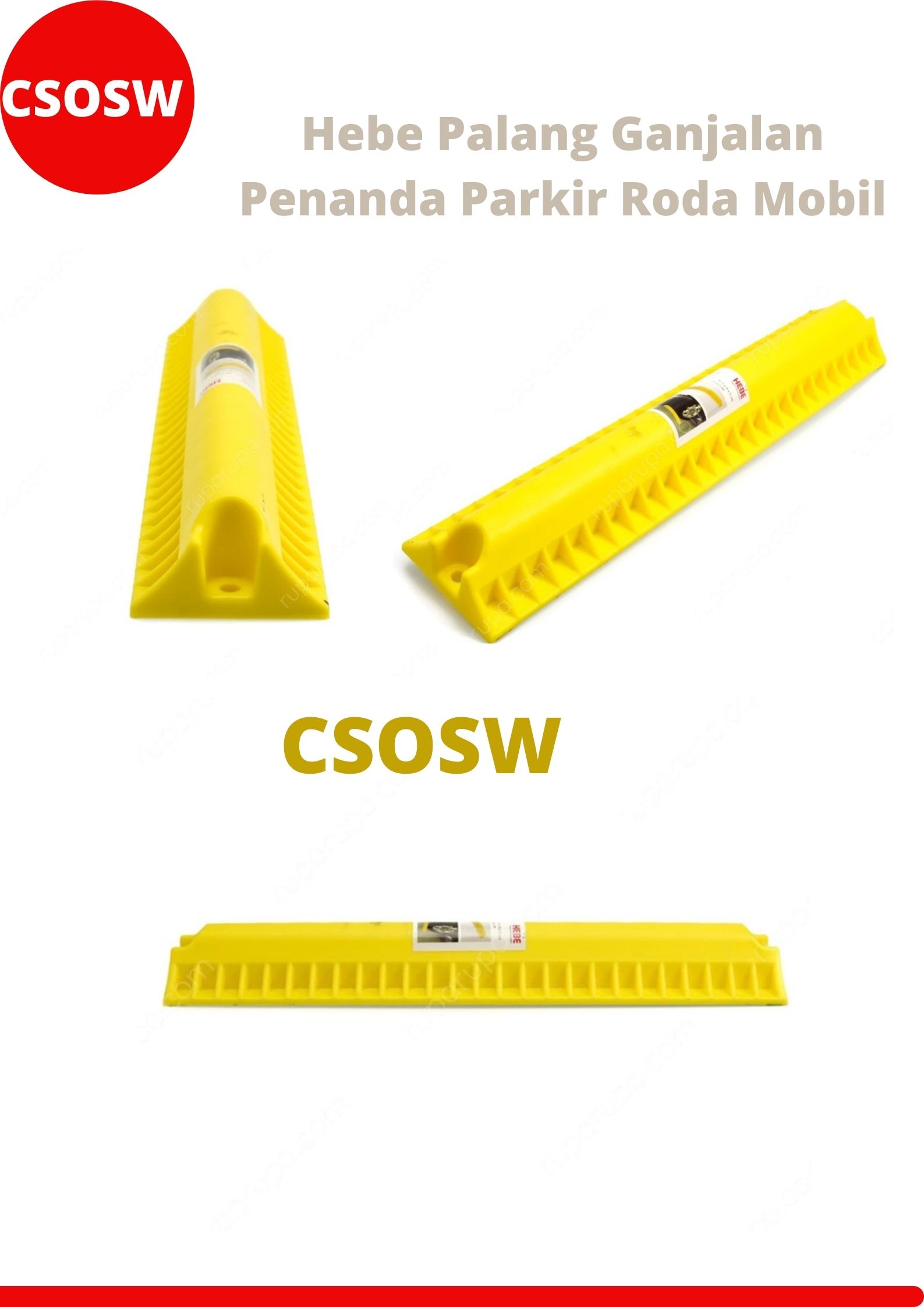 Safety Parking Target Stopper Alat Bantu Penanda Parkir Palang Ganjal ...