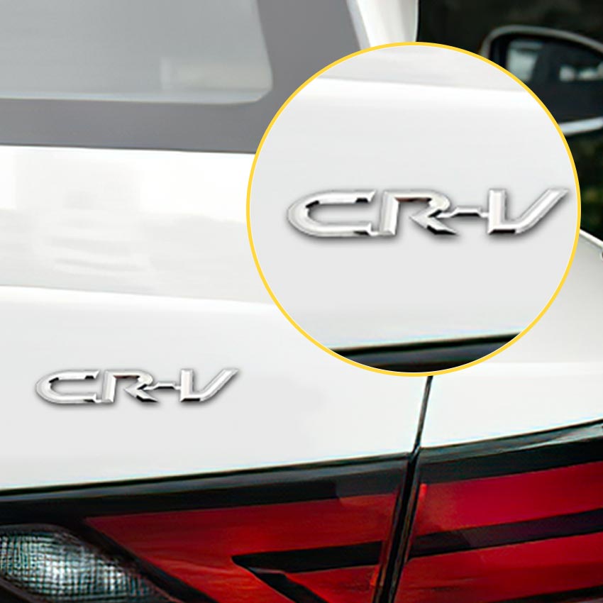 Metal Emblem CRV Stiker 3D Chrome Metal CRV Untuk Mobil Logo Car Side ...