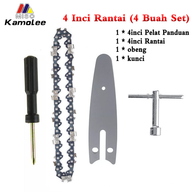 Kamolee 4/6 Inci Menyetir Tautan gergaji mesin + Memandu 4 Pcs-Set ...