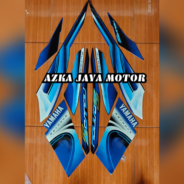 Striping Sticker Yamaha Nouvo Z Biru hitam sesuai gambar | Lazada Indonesia