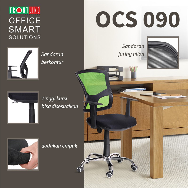 Kursi kantor kursi jaring kursi hidrolik kursi staff OCS 090 FRONTLINE ...