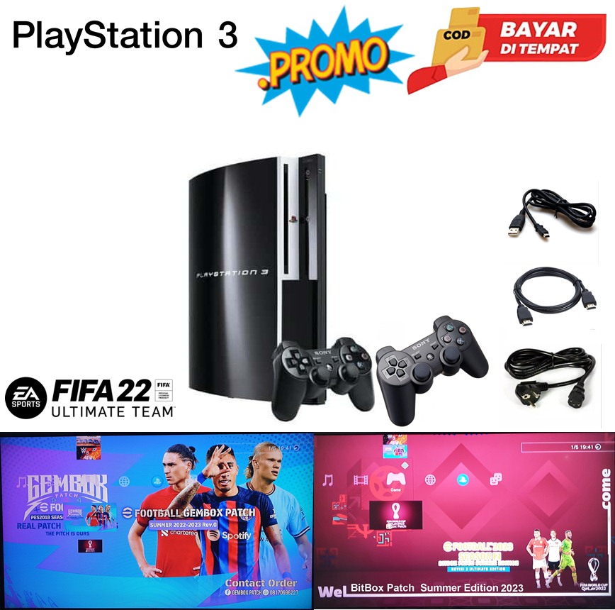 ps3 HDD 500GB - 120 fullgame 2 stick wireless Fat multimen 4.88 ...