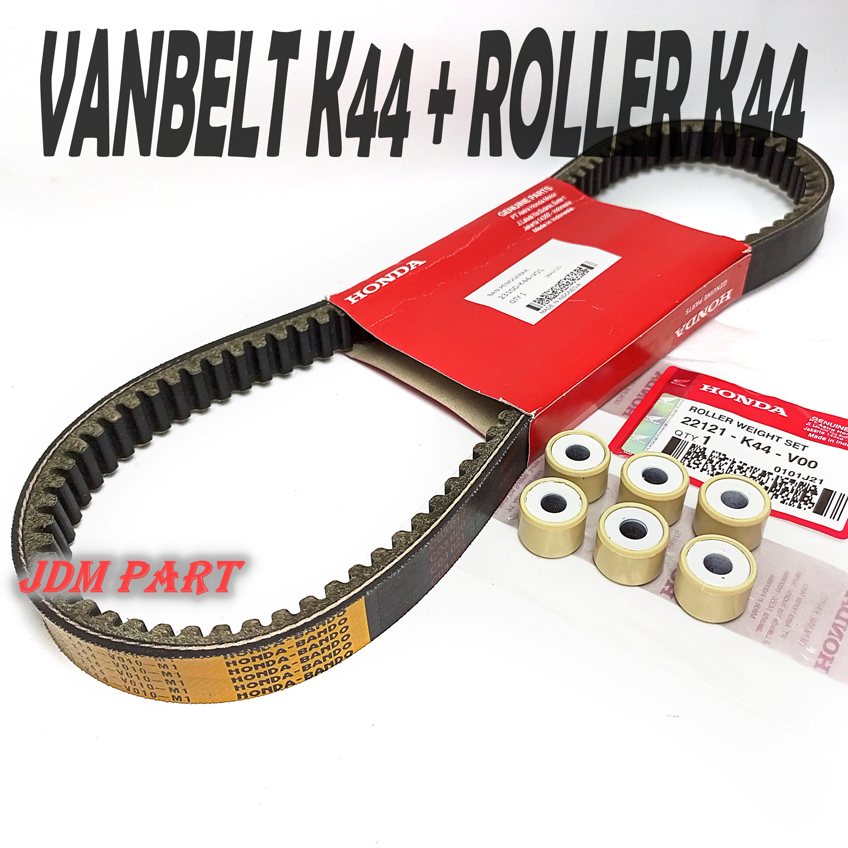 VANBELT K44 + ROLLER K44 HONDA BEAT ESP / BEAT POP / BEAT STREET / VARIO 110 ESP FI / PAKET ...