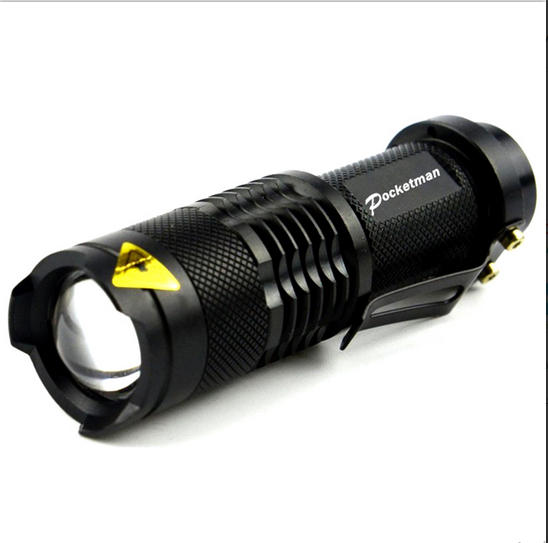 Senter LED 2000 Lumens Waterproof Pocketman P1 - Black | Lazada Indonesia