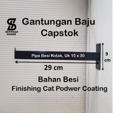 Gantungan Baju Besi Tempel Dinding Gantungan Dinding Besi Tebal Kuat ...