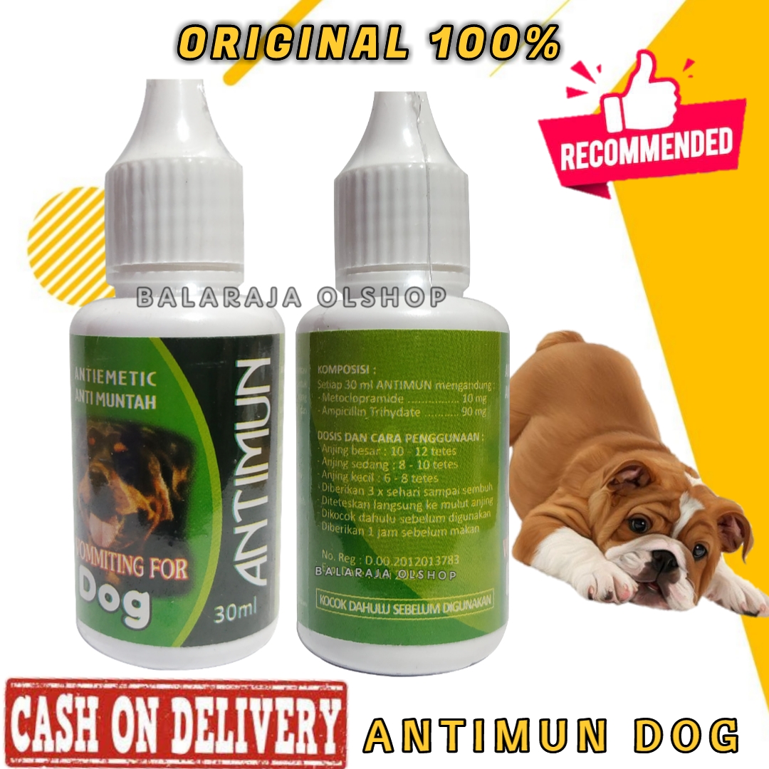 Obat Muntah Anjing Infeksi Pencernaan Diare - Antimun Dog 30ML | Lazada ...
