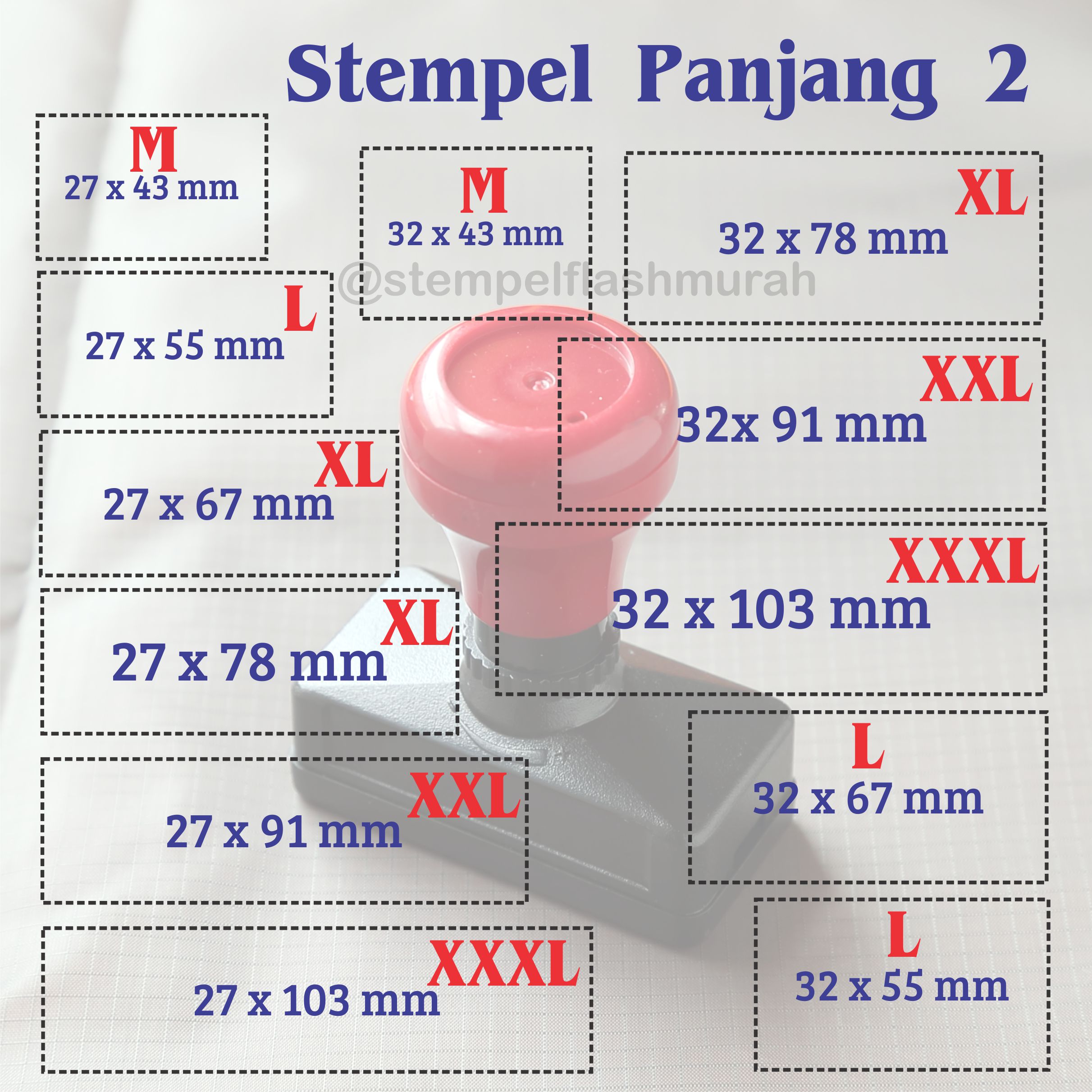 stempel cetak custom persegi panjang 2 kotak tinta otomatis 6cm 4cm 5cm 3cm 2cm flash stamp ...