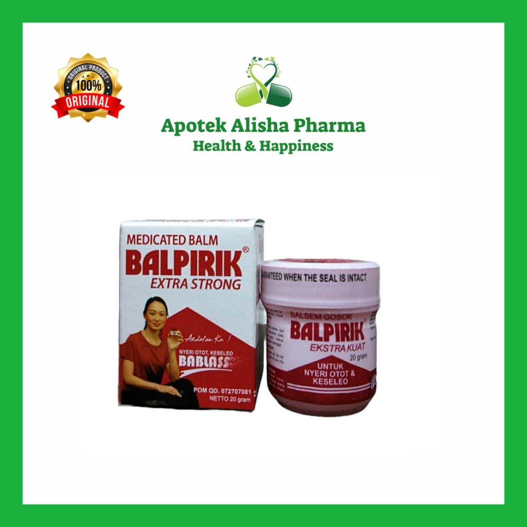 Balsem Gosok Balpirik Ekstra Kuat 20gr - Medicated Balm Extra Strong ...