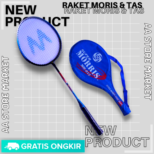 ( FREE ONGKIR ) RAKET MORIS 012 BIRU RAKET & TAS SAMBUNGAN T | Lazada ...