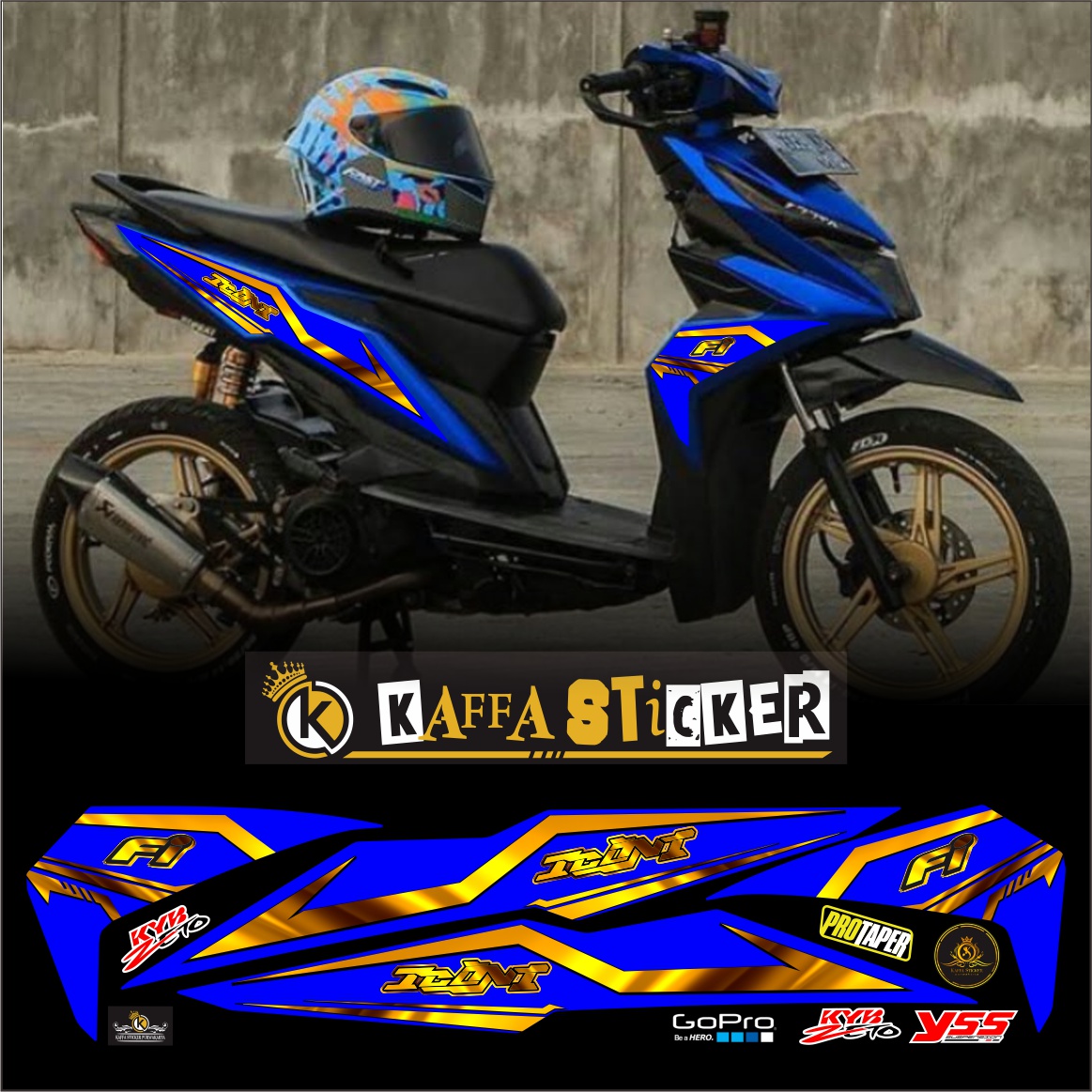 STRIPING BEAT STREET BEAT NEW FI ESP 2016 2017 2018 2019 STIKER MOTOR ...