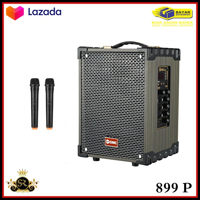 Speaker Bluetooth Portable GMC 899P Free 2 Mic Wireless - Speaker ...