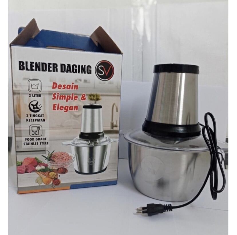BLENDER DAGING 2 LITER / MEAT GRINDER / BLENDER KAPSUL CAPSULE CHOPPER ...