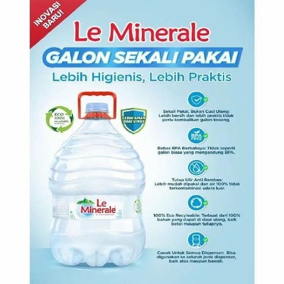 Leminerale Galon 15 Liter isi galon Le Minerale Galon 15 Liter Leminerale Galon 15 Liter isi galon Le Minerale Galon 15 Liter