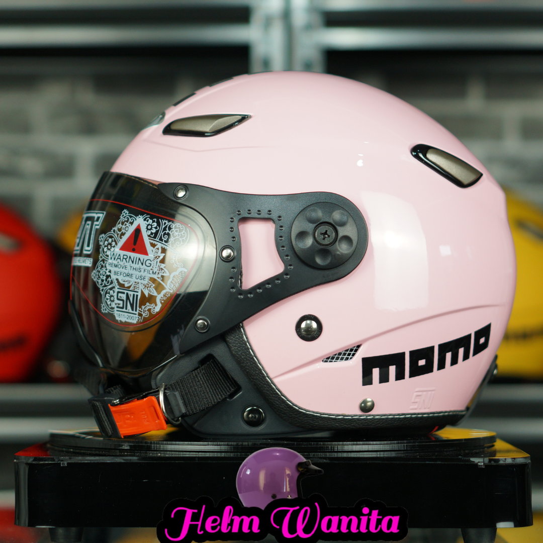 HELM JPN MOMO PILOT HITAM DOFF/KUNING/MERAH/ARMY/PINK | Lazada Indonesia