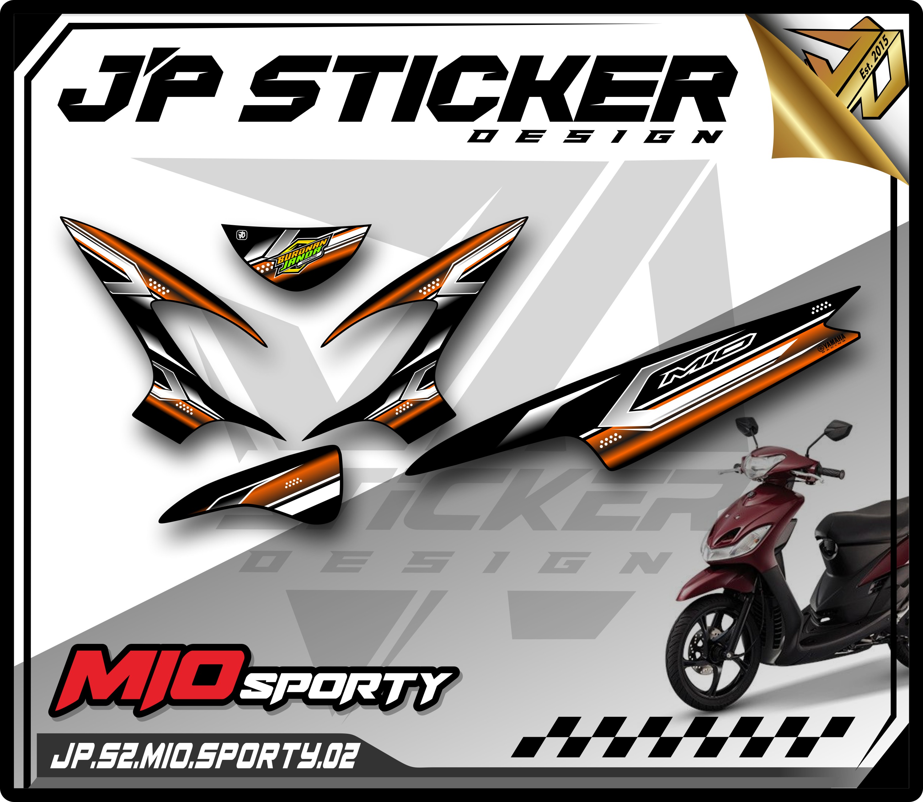 MIO STICKER STRIPING MIO SPORTY - STICKER MOTOR YAMAHA MIO SPORTY LIST ...